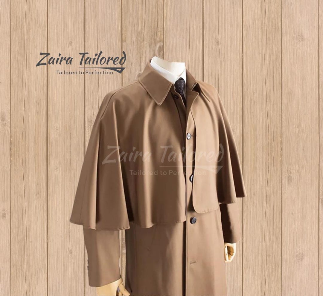 New Edition Men's Victorian Inverness Cape Coat – Elegant Garrick ...