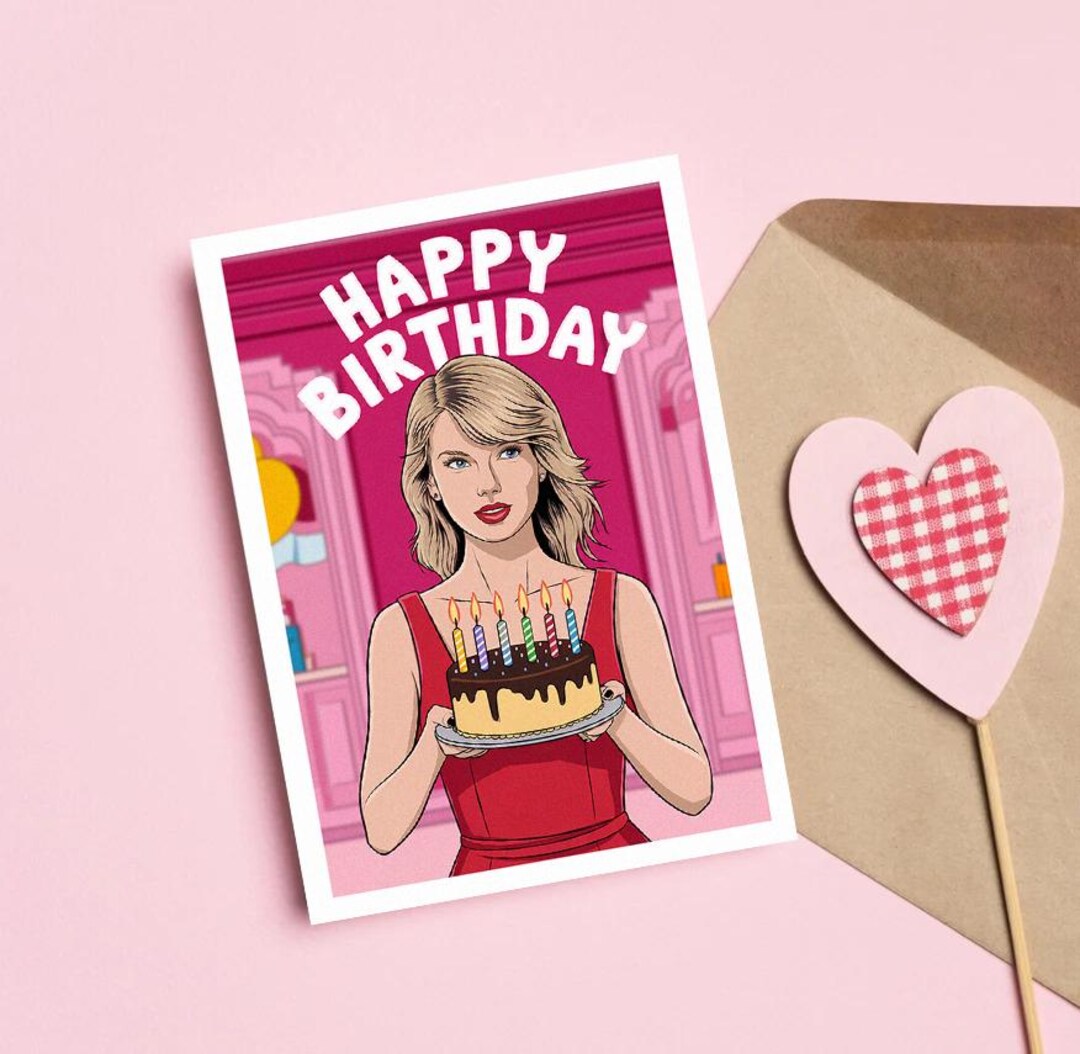 Happy Birth-tay Printable Card | Birthday Swifttie Cards | Gift Cards ...