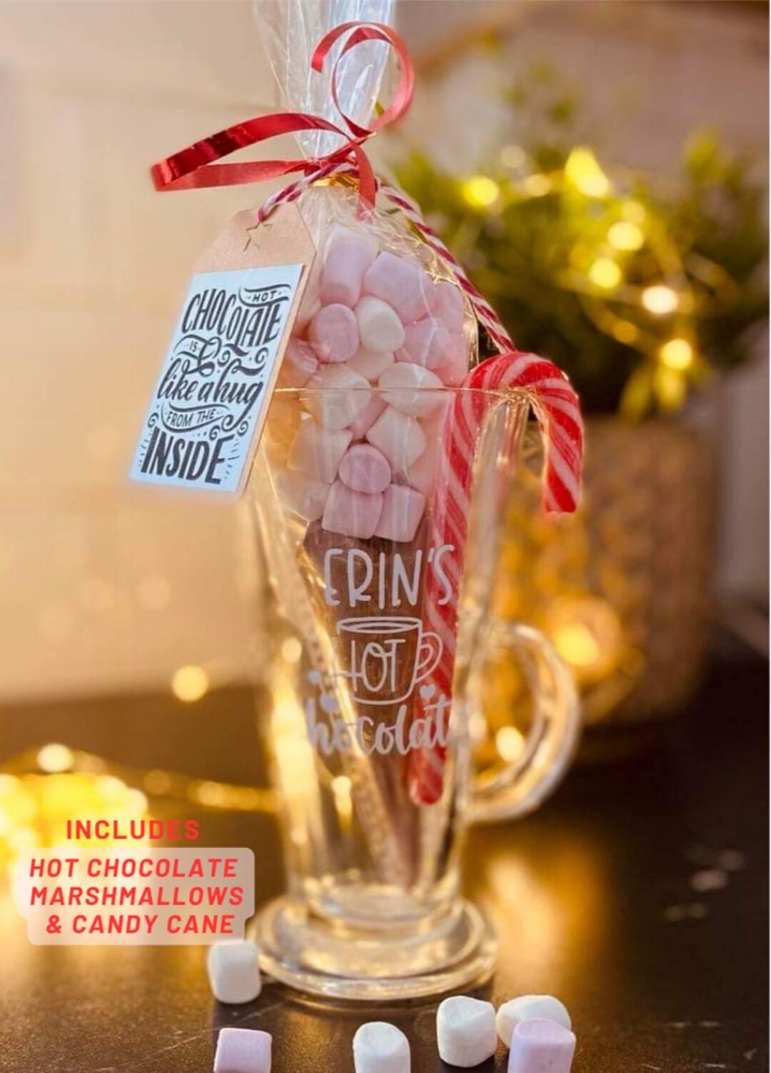 Personalised Hot Chocolate Glass, Hot Chocolate Mug, Hot Chocolate Gift ...
