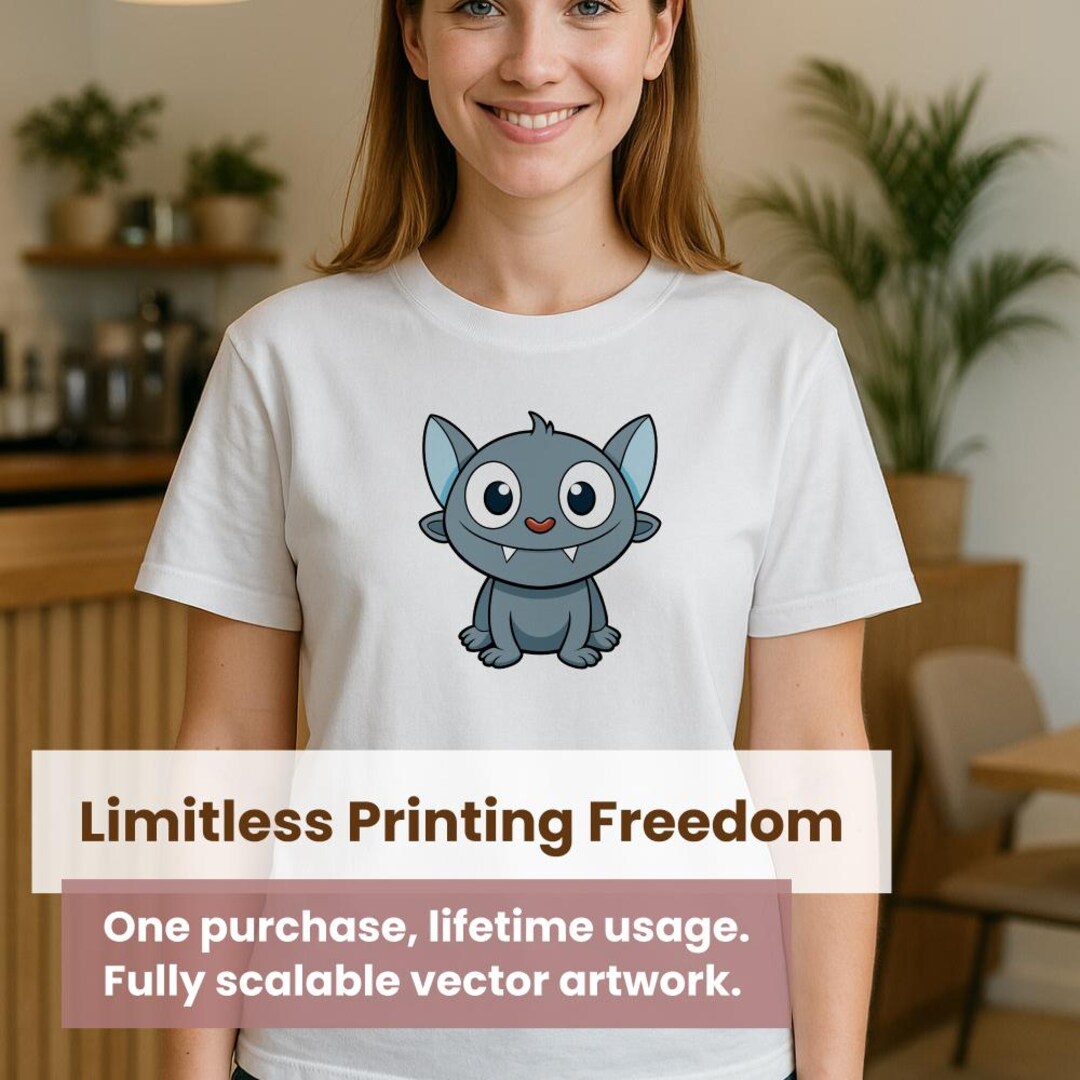 Beautiful Monster Series – Nibbu SVG | Cute Fantasy Creature Clipart ...