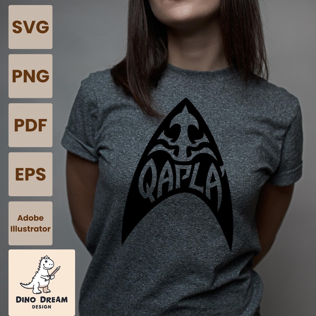Qapla SVG | Klingon Star Trek Badge Cut File | Sci-fi Shirt Design ...