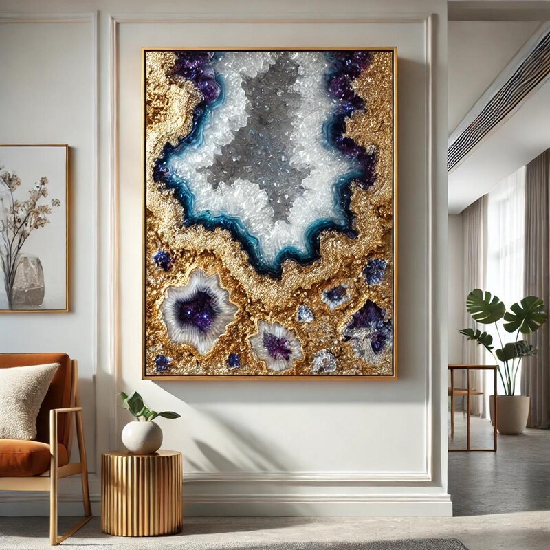 Resin Geode Wall Art - Etsy
