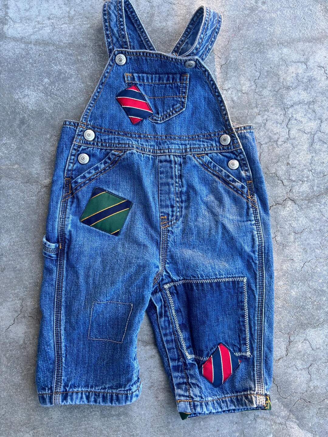 Denim Gap Patches Overalls - Etsy