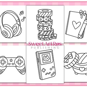 Cute and Groovy Coloring Book: 26 Adorable Bold and Easy Vintage ...