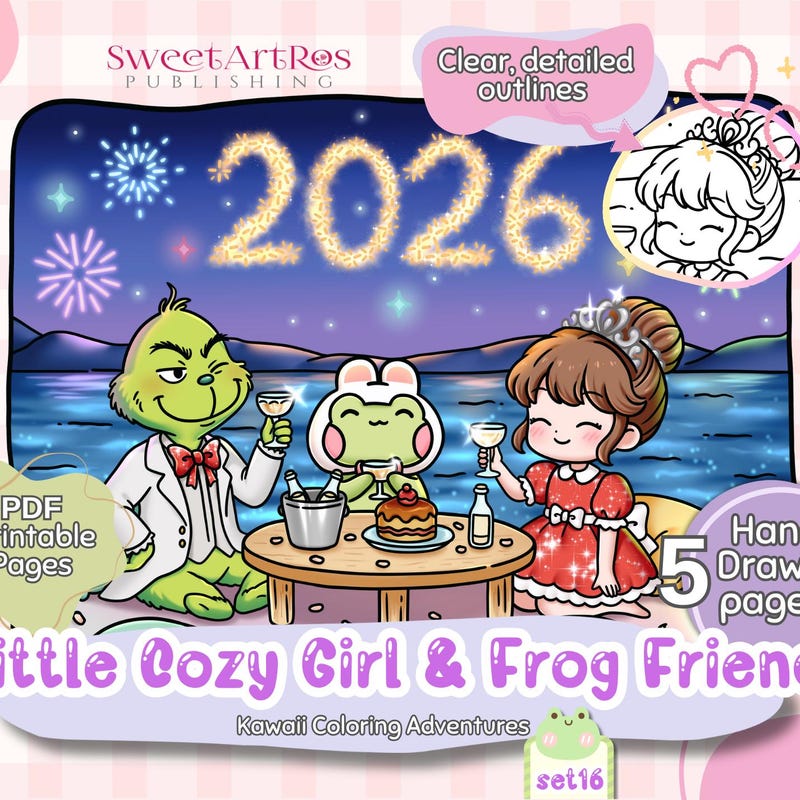 Anime Coloring Page Girl - Etsy