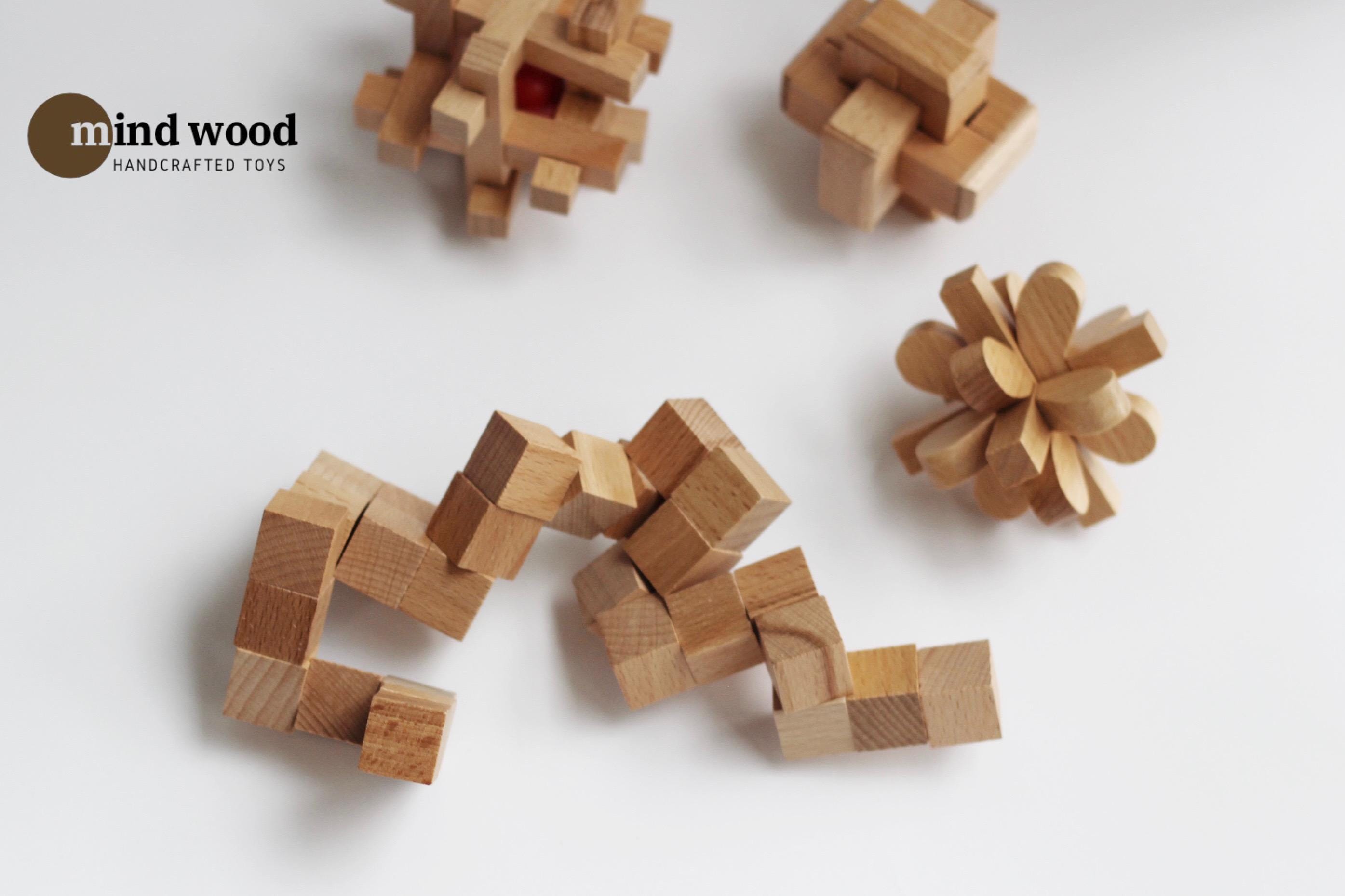 Mechanical Puzzle, Brain Teaser Puzzle, 3D Wooden Interlocking Puzzle ...