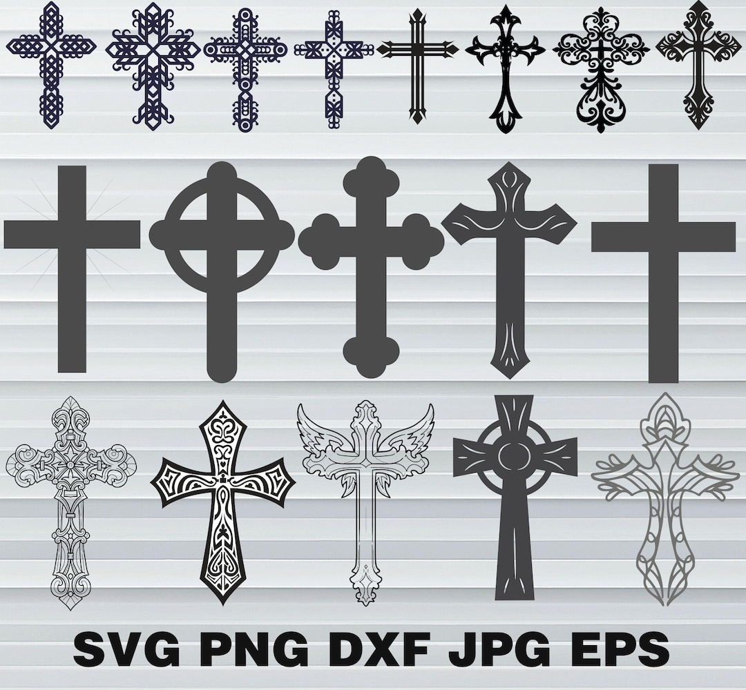 Pack Cross SVG Bundle, Cross SVG Bundle, Cross Svg, Religious Crosses ...