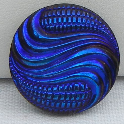 Leafy Triangle Czech Glass Button - Etsy