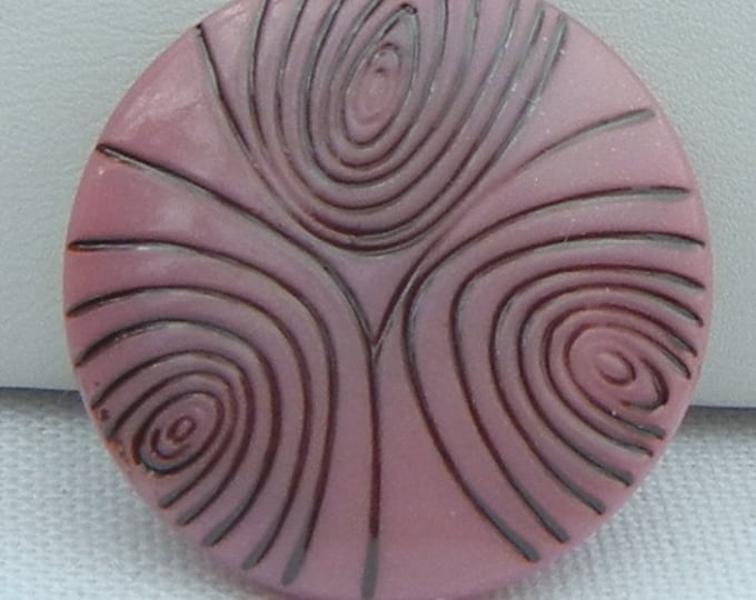 Leafy Triangle Czech Glass Button - Etsy