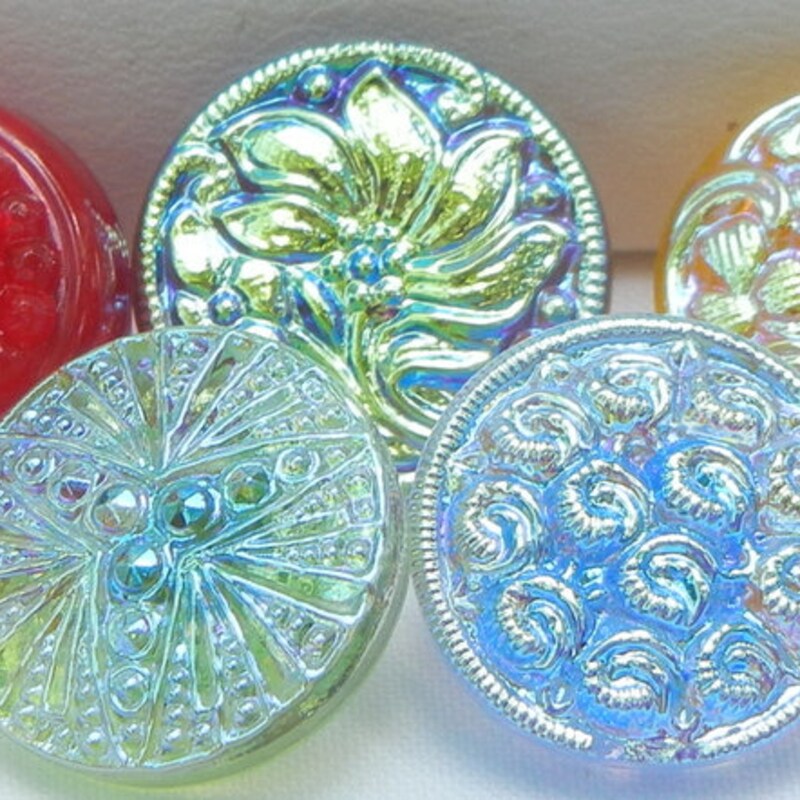 Czech Glass Buttons - Etsy