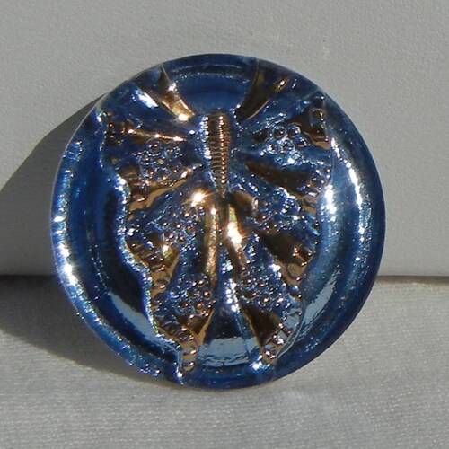 STUUNING Vintage Reversed Painted Button Colorful Charmstring | Etsy