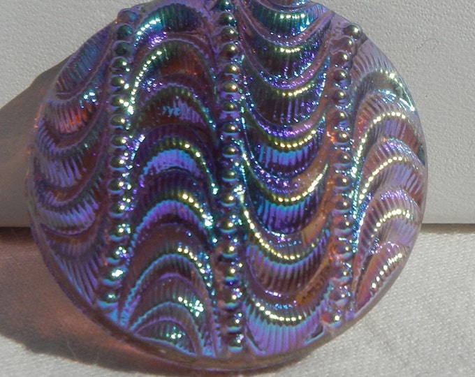 Ripples Czech Glass Button - Etsy