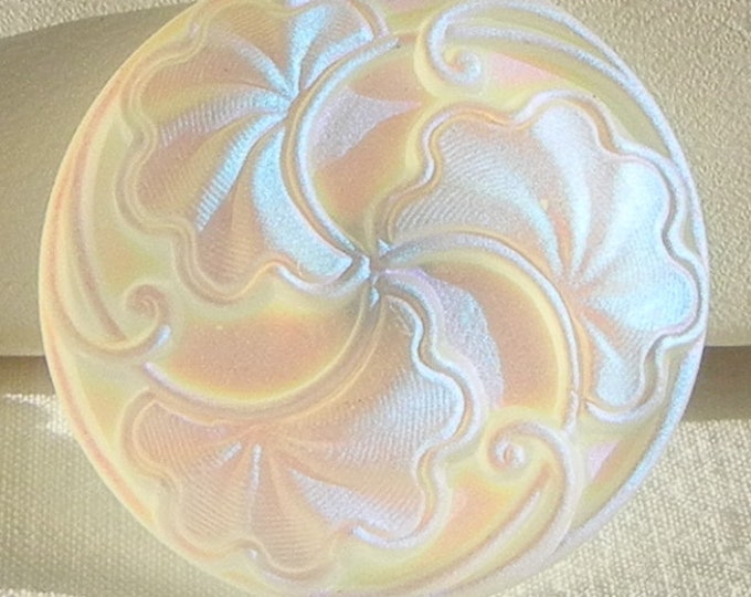 Leafy Triangle Czech Glass Button - Etsy