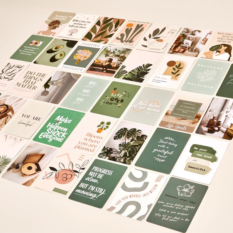 Vision Board Kit Affirmation Card Inspirational Workbook Manifestation ...