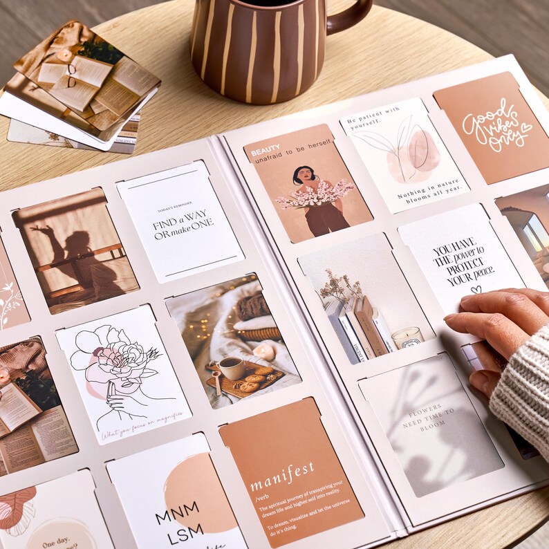 Vision Board Kit Affirmation Card Inspirational Workbook Manifestation ...