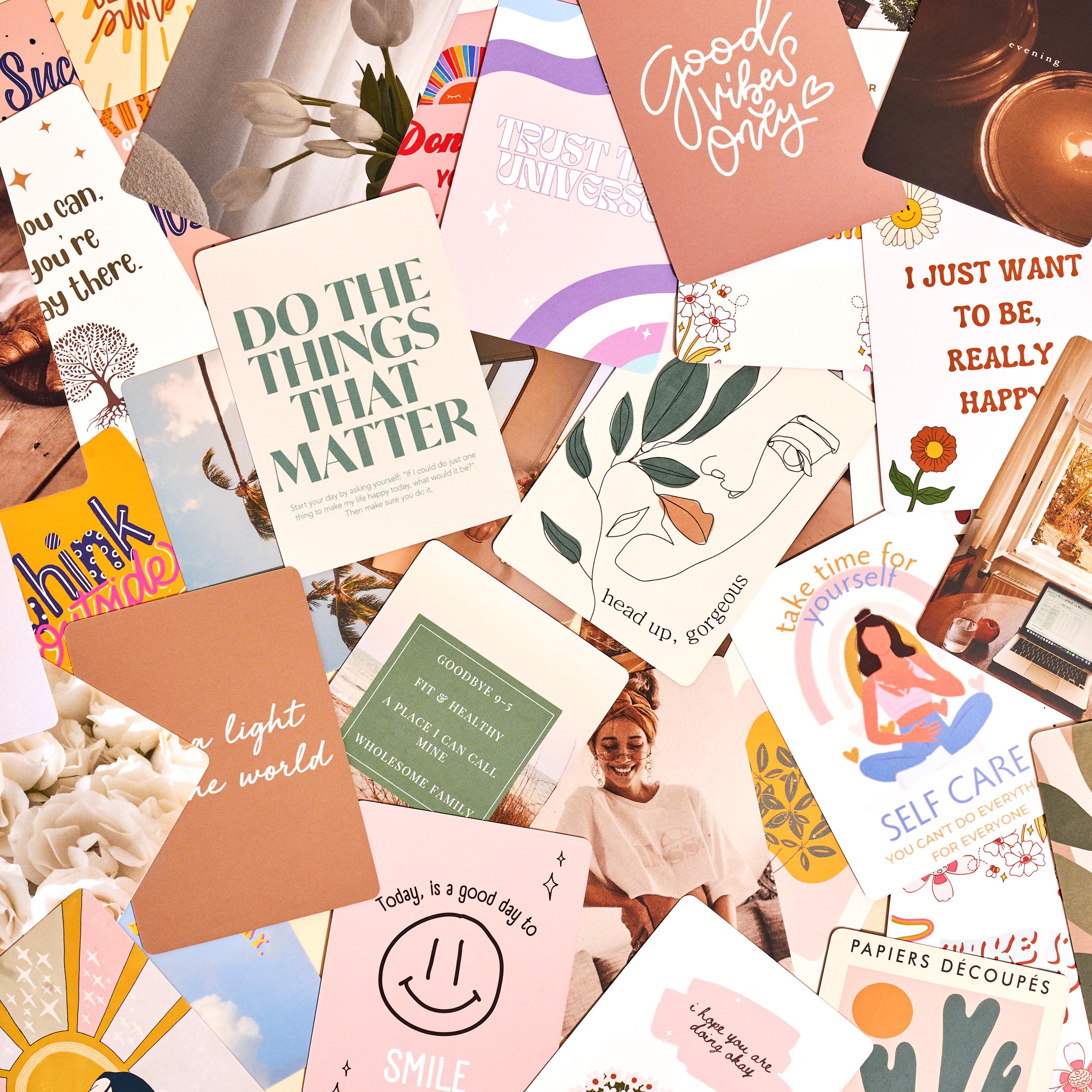 Vision Board Kit Affirmation Card Inspirational Workbook Manifestation ...