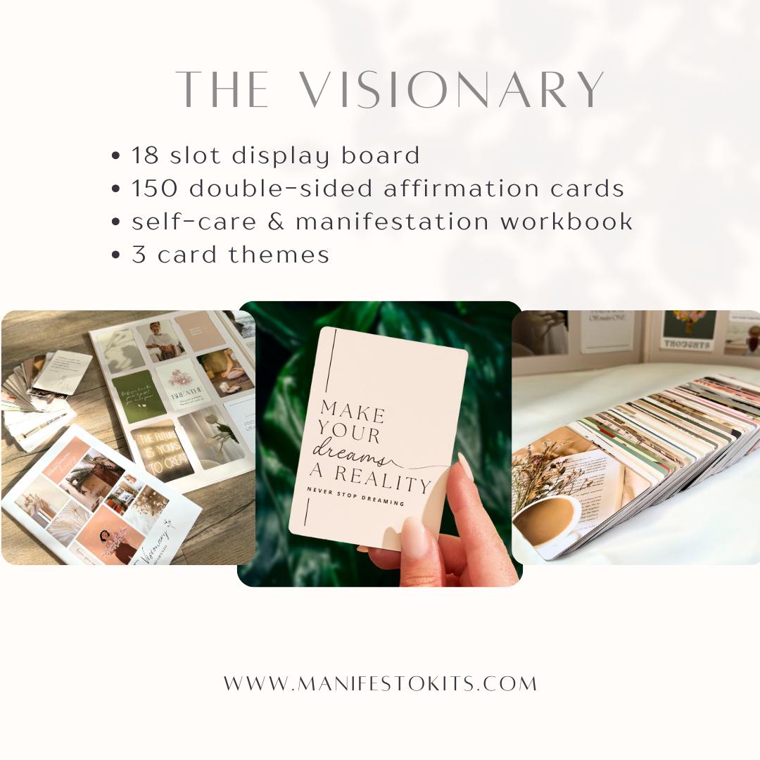 Vision Board Kit Affirmation Card Inspirational Workbook Manifestation ...