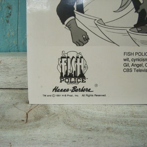 FISH POLICE Vintage Hanna Barbera Artwork Glossy Print Mid - Etsy