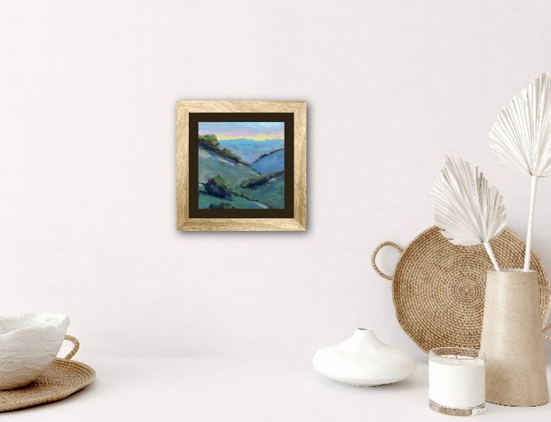 MOUNT DIABLO SUNSET Original Oil Painting Landscape Wall - Etsy