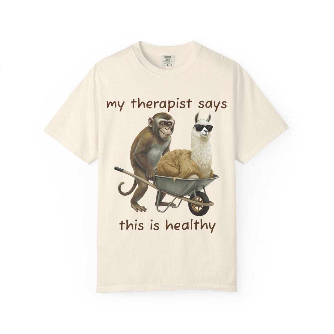 Funny Monkey Meme T-shirt, Pampered Llama Tee, Hilarious Meme Merch ...