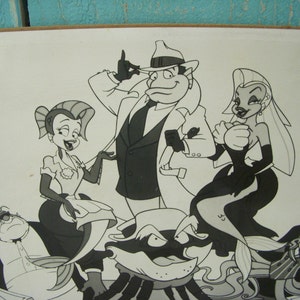 FISH POLICE Vintage Hanna Barbera Artwork Glossy Print Mid - Etsy