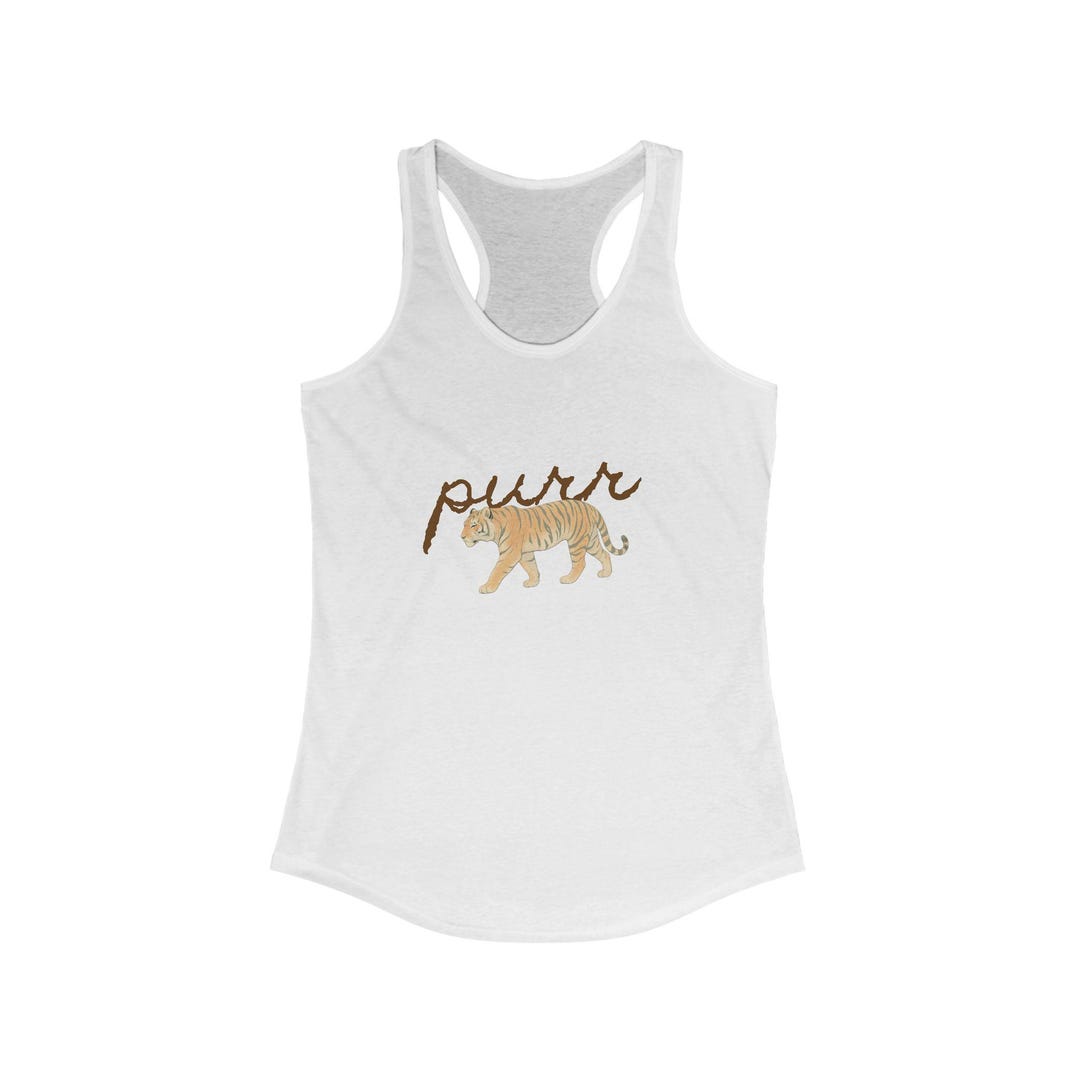 Purr Tiger Sexy Racerback Tank | Cute Summer Top | Gift for Cat Lovers ...
