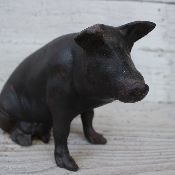 Cast Iron Pig - Etsy