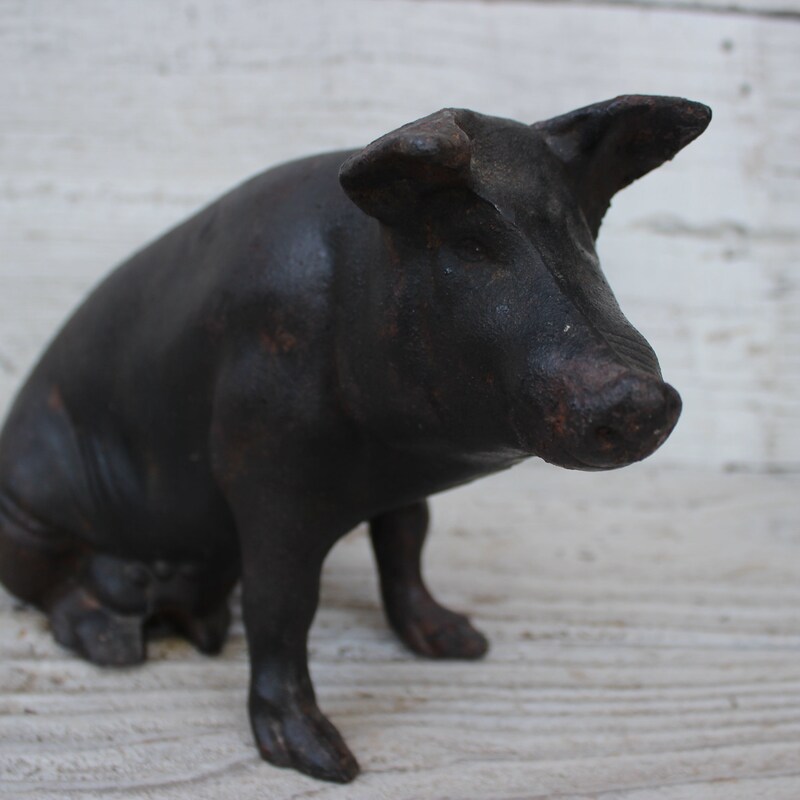 Cast Iron Pig - Etsy