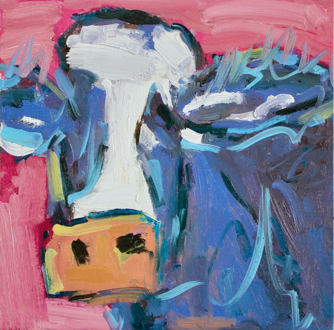 ABSTRACT COW, Original Oil Painting, Abstract Art - Etsy
