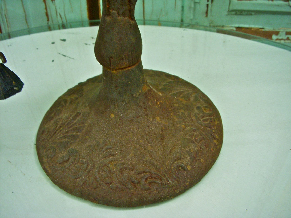 CAST IRON BELL on Stand Rusted Dinner Bell Vintage Primitive | Etsy