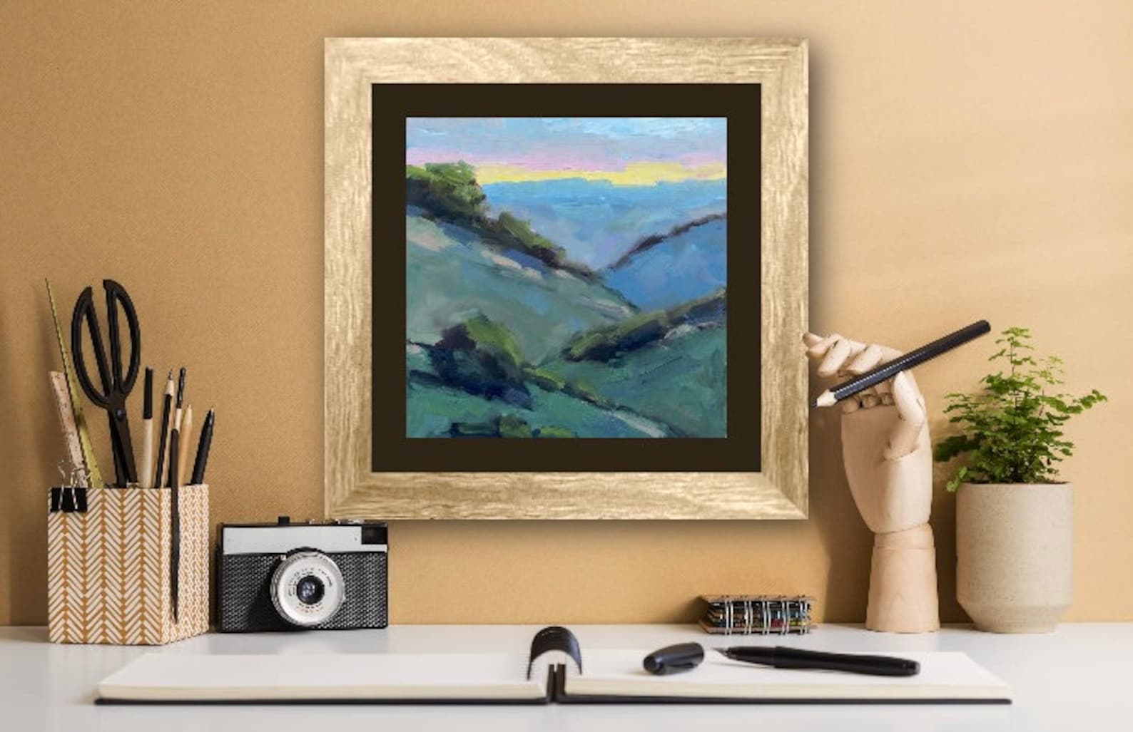 MOUNT DIABLO SUNSET Original Oil Painting Landscape Wall - Etsy