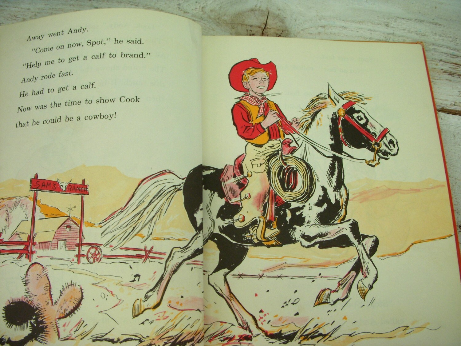 COWBOY ANDY Vintage Book for Children - Etsy