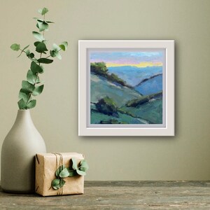 MOUNT DIABLO SUNSET, Original Oil Painting Landscape, Wall Decor Art - Etsy