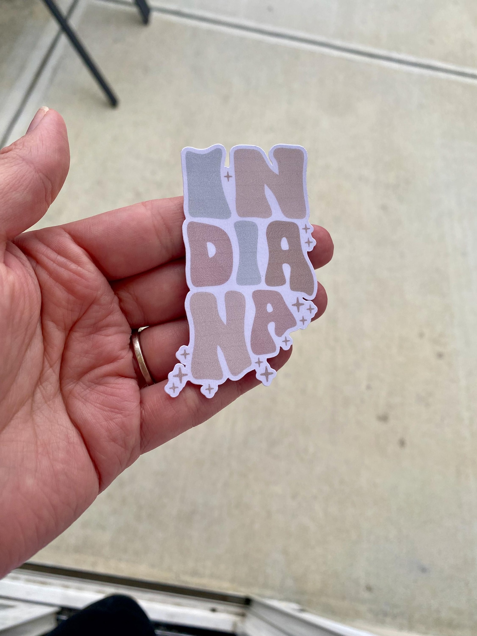 Indiana State Sticker, State Sticker, Indiana Sticker, Aesthetic State ...