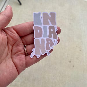 Indiana State Sticker, State Sticker, Indiana Sticker, Aesthetic State ...