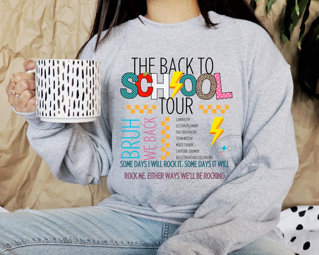 The Back to School Tour Png, Disco Teacher Svg, Back to School Png ...