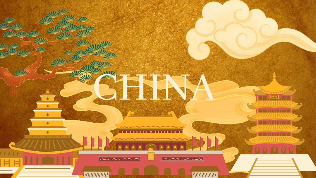 China Powerpoint Template, China Pitch Deck, China Red and Yellow PPT ...