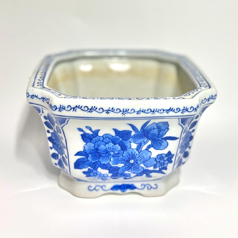 Delft Blue Planter - Etsy