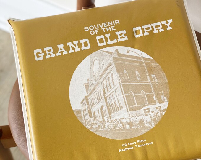 Vintage Grand Ole Opry Bleacher Cushion (1950s/60s) - Etsy