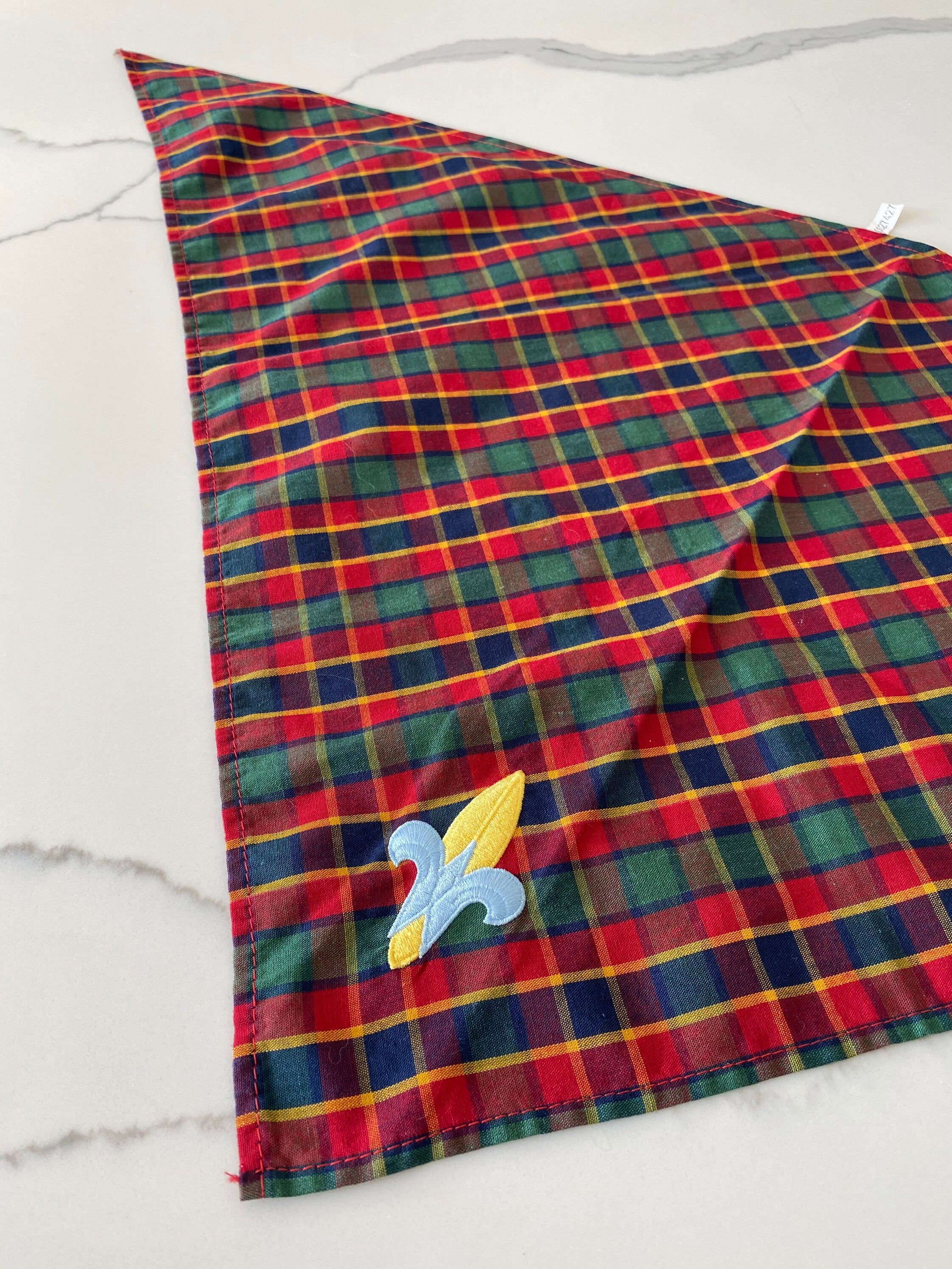 Vintage Boy Scouts Plaid Neckerchief 1970s - Etsy UK