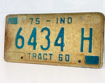 Vintage Indiana Tractor License Plate Vintage Plate, Old License Plate ...