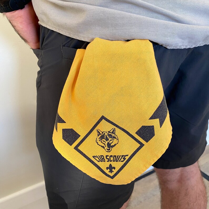 Vintage Boy Scouts / Cub Scouts Yellow Neckerchief 1970s | Etsy