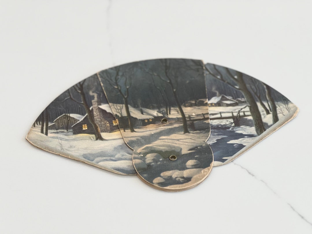 Vintage Cardboard Promotional Fan Clinton, IL 1950s/60s - Etsy