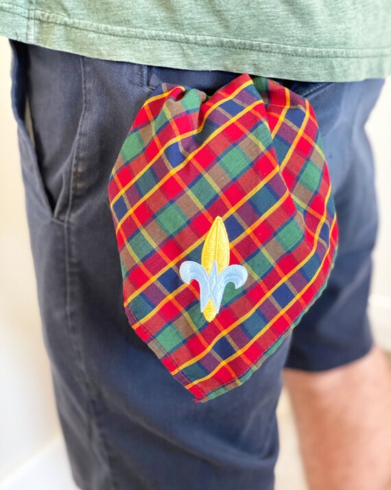 Vintage Boy Scouts Plaid Neckerchief 1970s - Etsy