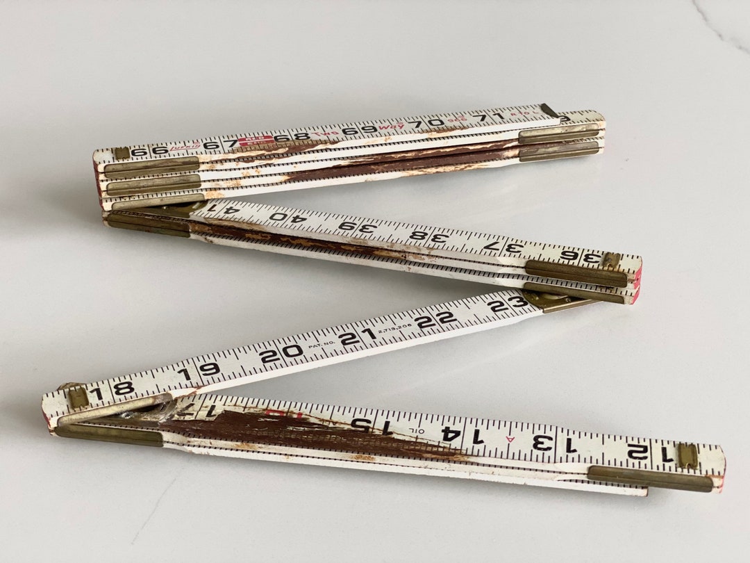 Vintage Lufkin Folding Wooden Ruler - Etsy