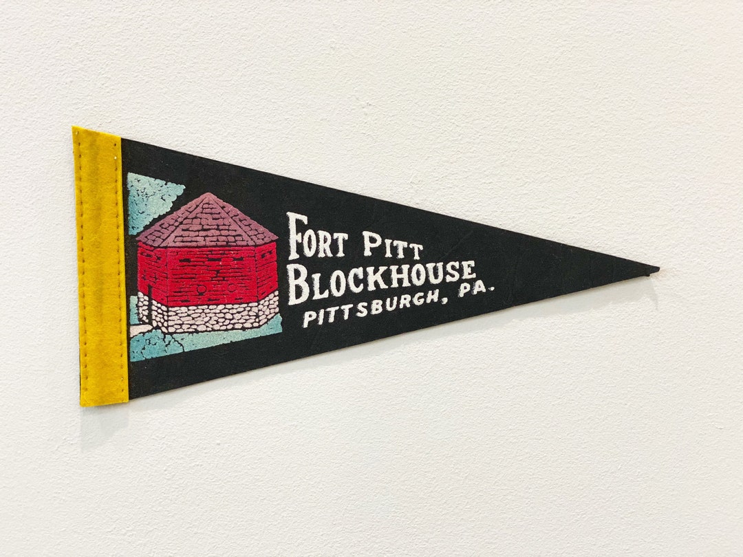 Vintage Fort Pitt Blockhouse Pittsburgh, PA Pennant - Etsy