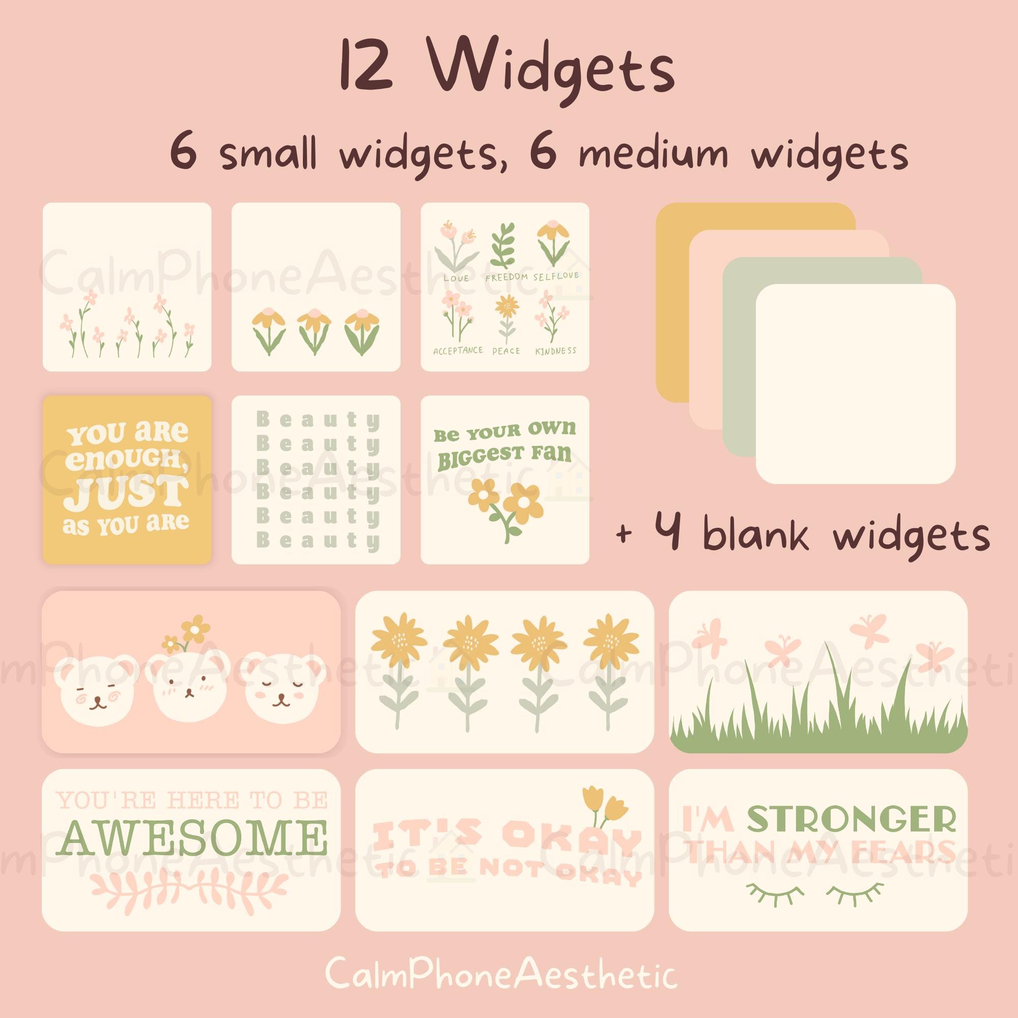 Android App Icons Phone Cute Theme Pastel Pink Icons Neutral Colors ...