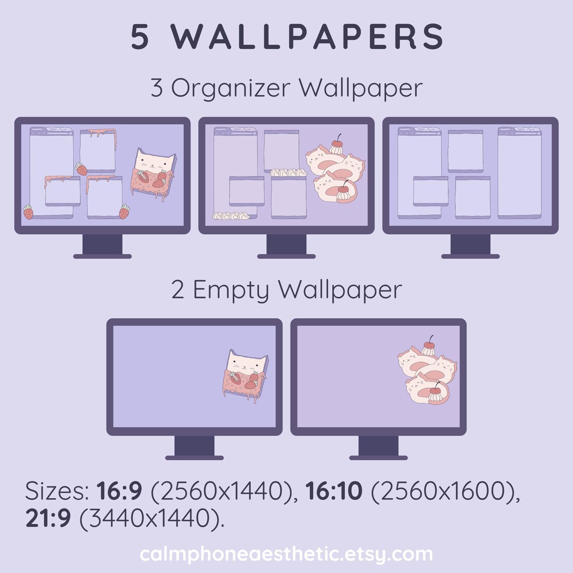 80 Desktop Icons, Wallpaper Organizer, Windows and Mac Folder Icons ...