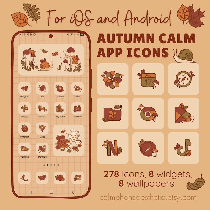 Fall App Icons - Etsy
