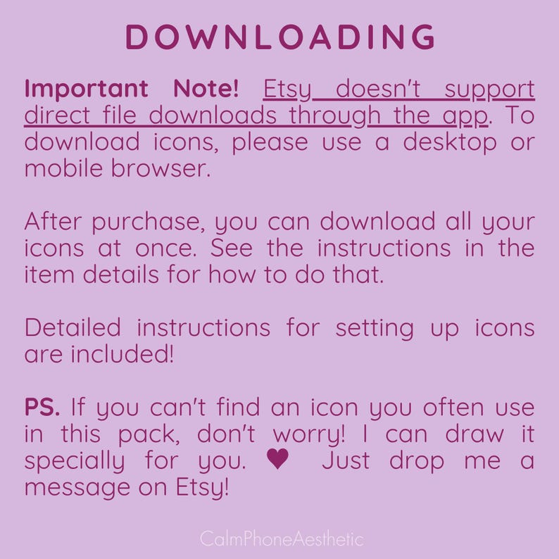 Pink App Icons Set: 275 Cute Aesthetic Icons (digital Download) - Etsy